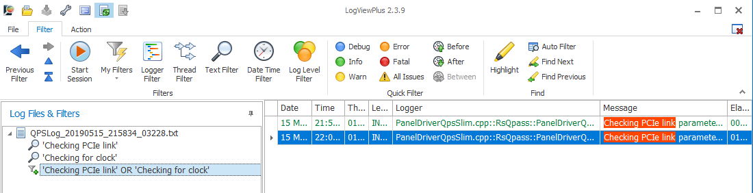 Merging filters (OR) not working?